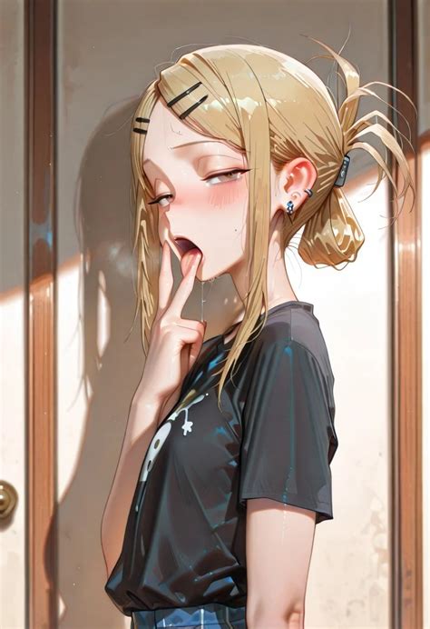 Solo 1girl Endou Saya Long Hair Blonde Hair Hair Ornament