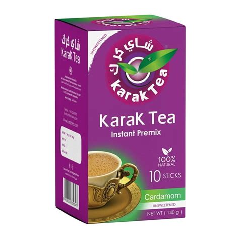 Karak Tea Brand Cardamom Instant Tea Mix 10 Sticks 200g Aromatic And