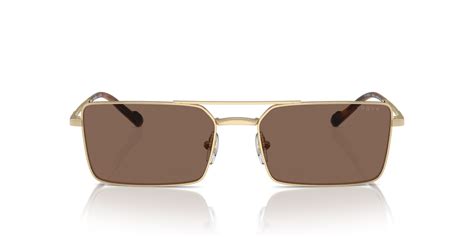 Vogue Vo4309s With Pale Gold Frame And Dark Brown Lenses Vogue