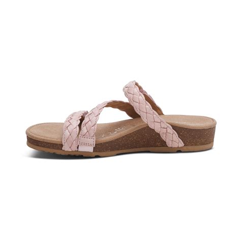 Josie Braided Slide Rose Aetrex