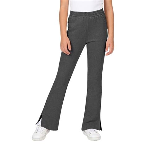 Vv Aveors Girls High Waisted Flare Pants With Pockets Bell Bottom Soft