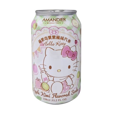 Refrigerante Amandier Azul Hello Kitty Maçã E Kiwi 330ml