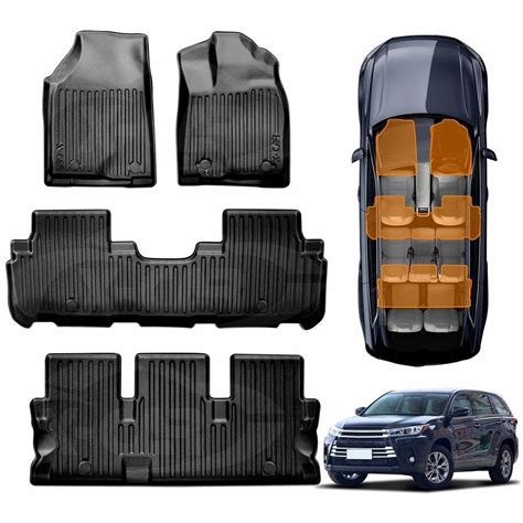 3d Floor Mats For Toyota Kluger 2014 2021 Heavy Duty All Weather Car