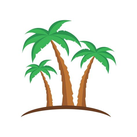 Coconut Tree Landscape Vector Art Icons And Graphics For Free Download