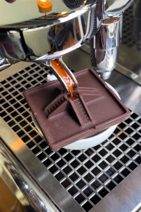 Espresso Through A Chocolate Tower