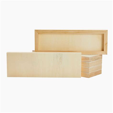 Pack Unfinished Wood Canvas Boards For Crafts Wooden Panels For