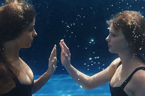 Dakota Johnson Marvels At Her Breasts In Swimsuit Underwater Scene From