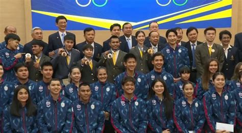 Thailand Olympic Committee President Awards Prizes To Athletes