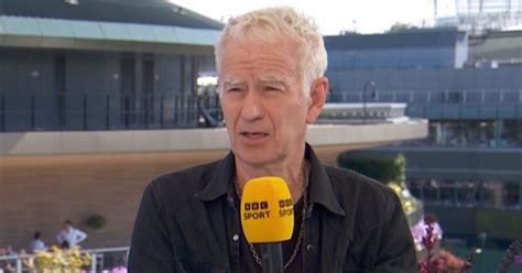 John Mcenroe In Mourning On Bbc As Wimbledon Pundit Wears All Black