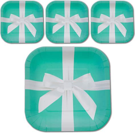 Havercamp Iconic Turquoise Jewelry Box Plates With Stunning Satin Bow