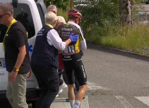 Two Time Winner Jonas Vingegaard Crashes Out Of Tour De France