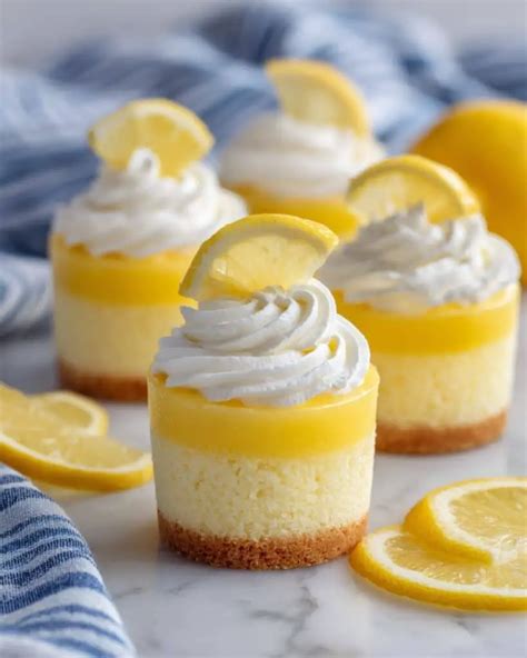 Mini Lemon Cheesecakes Bright And Creamy Treats