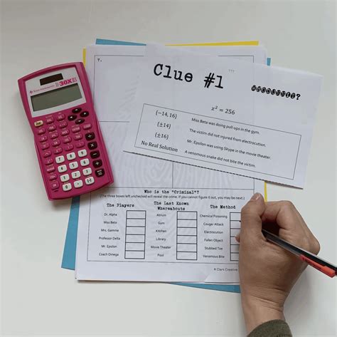 Whodunnit Math Activities Solve Classroom Math Mysteries Clark
