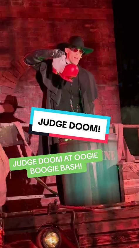 A Bew Character This Year At Oogie Boogie Bash Is Judge Doom From Who