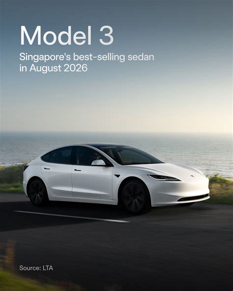 Tesla Model 3 Becomes Singapores Best Selling Sedan In August 2026
