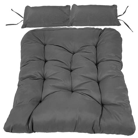 Sunnydaze Outdoor Andrei Double Egg Chair Replacement Cushion Set With