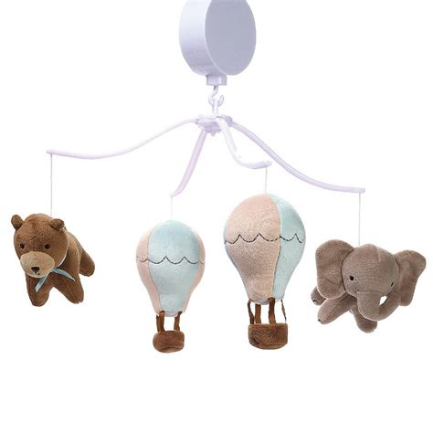 Bedtime Originals Up Up Away Air Balloon Musical Baby Crib Mobile