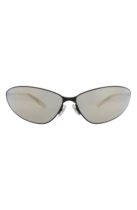 Balenciaga 93mm Shield Mirrored Sunglasses Nordstromrack