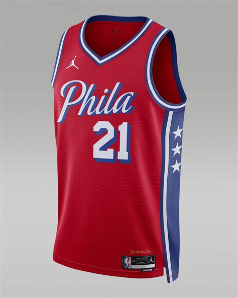 Philadelphia 76ers Statement Edition Mens Jordan Dri Fit Nba Swingman Jersey