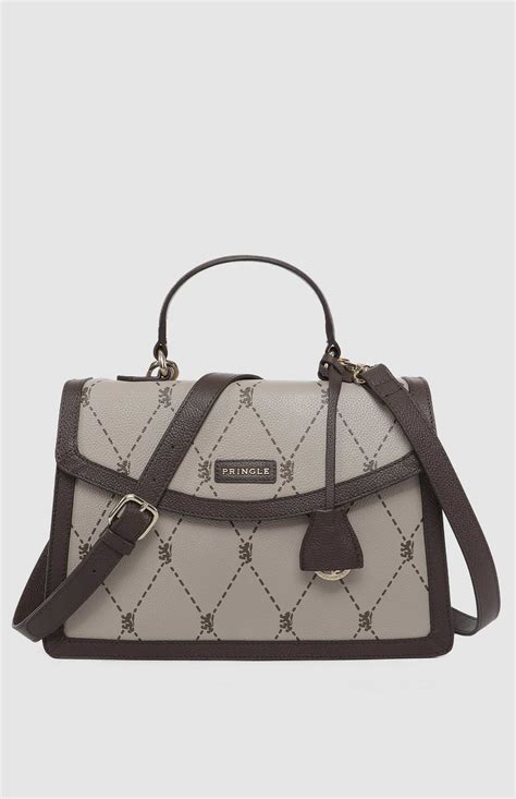 Pringle Argyle AOP Top Handle Crossbody Bag Pringle Of Scotland