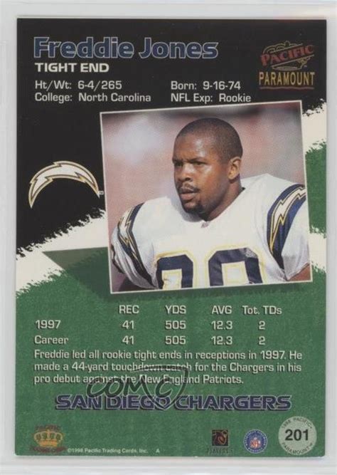 1998 Pacific Paramount Freddie Jones 201 0qr0 Ebay