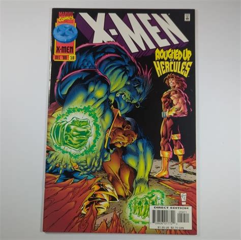 X Men 59 1996 High Grade Andy Kubert Cover And Art Hercules Beast Marvel