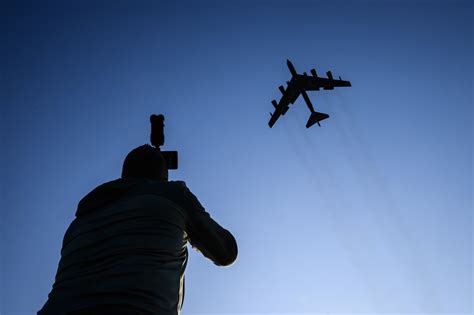 B 52 Bomber Crashes After Takeoff From Us Air Force Base In