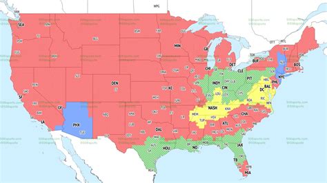 Nfl Week 4 Television Maps New York Giants Vs Arizona Cardinals