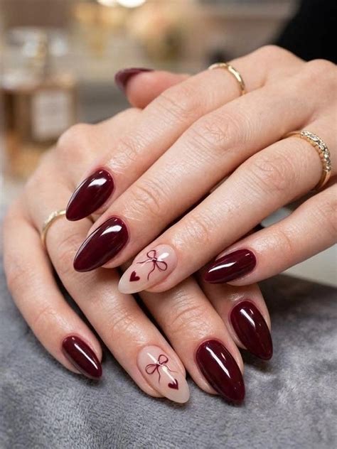 Buy Happy Fingers Set Of 10 Press On Nails With Application Kit Maroon