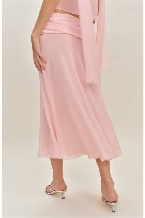Reformation X Devon Lee Carlson Olivia Low Waist Midi Skirt Women