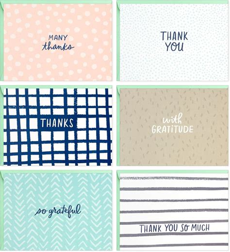 Hallmark Bulk Thank You Cards Assorted 48 Pack With