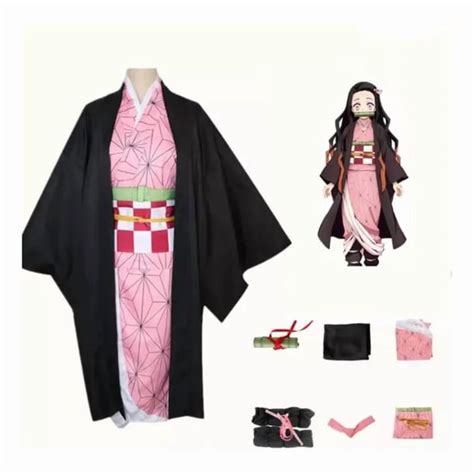 Disfraz Cosplay Halloween Adultos Y Niños Demon Slayer Nezuko