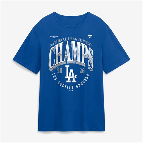 Mens Royal Los Angeles Dodgers 2026 Nl West Division Champions