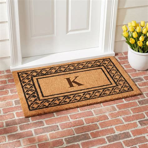 Birch Lane™ Monogrammed Welcome Outdoor Doormat And Reviews Birch Lane