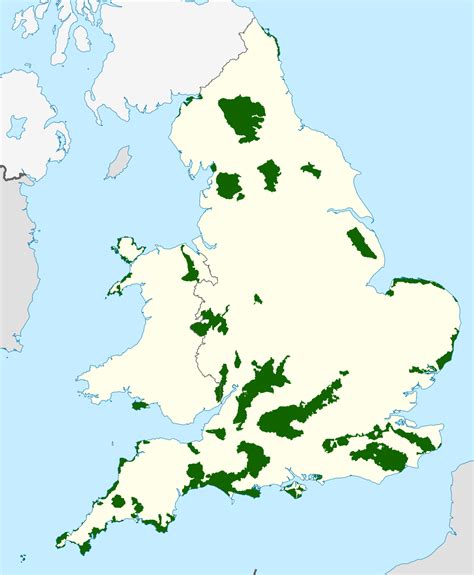 File England And Wales National Landscapes Map Svg Wikipedia