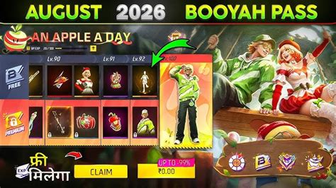 Free Fire August 2026 Events Calendar Blue Lock Booyah Pass And Rewards