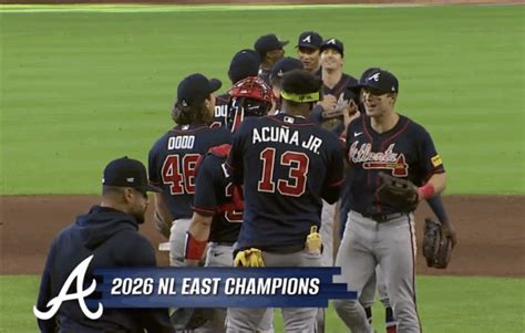 Atlanta Braves Clinch 7th Nl East Title In 9 Years Now Georgia