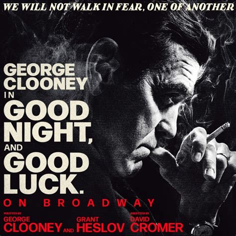 George Clooneys Broadway Debut In Good Night And Good Luck Sets Dates Theater