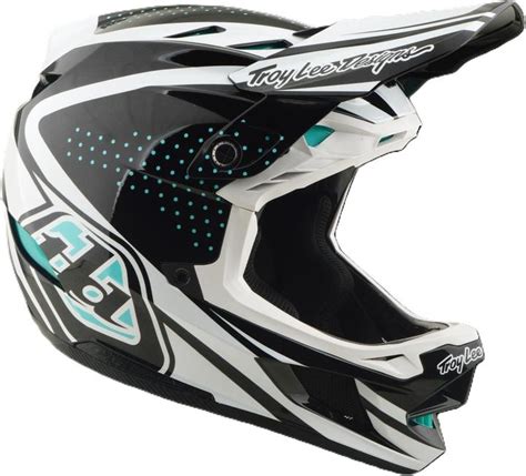 Troy Lee Designs D4 Polyacrylite Mips Helm The Line Charcoalwhite M