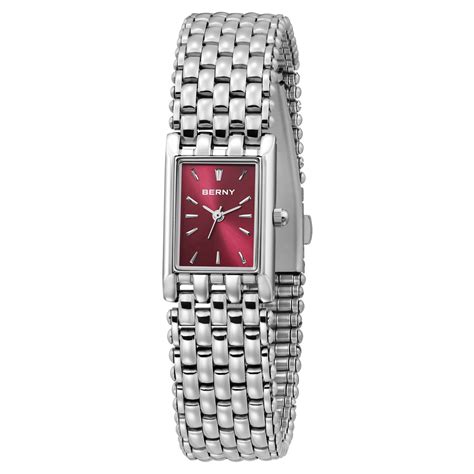 Berny Small Silver Watch For Women Japanese Quartz Movement