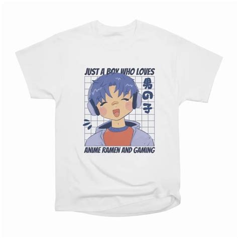 Anime Boy With Headphones T Shirt Tee T For Him Merch For Her