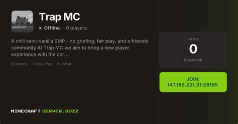 Trap Mc — Minecraft Server Ip Players Online And Vote