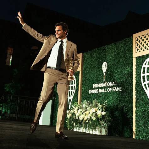 Roger Federer Ingresó Al Salón De La Fama Del Tenis Y Recibió Uno De