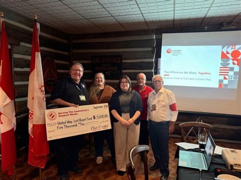 The Kinsmen Club Of Cornwall Donation Cornwall Seaway News