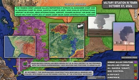 Military Situation In Yemen On October 7 2026 Map Update