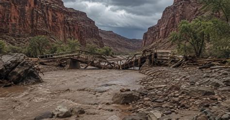 Grand Canyon Flood 1 Dead 15 Missing Water Line Severed