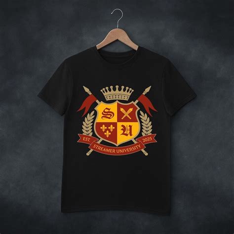 Streamer University Hoodie 2025 Digital Campus Crest Sweatshirt Viral