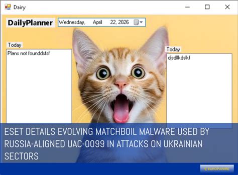 Eset Details Evolving Matchboil Malware Used By Russia Aligned Uac 0099