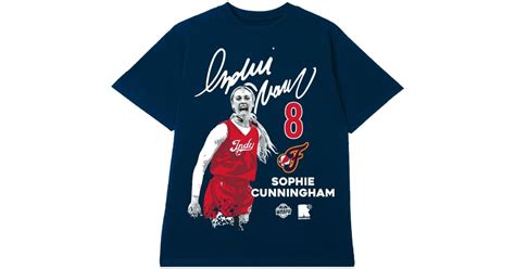 Round21 And Sophie Cunningham Indiana Fever Player Graphic T Shirt In