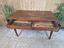 Vintage Antique Colonial Indian Hardwood Wooden Dining Table Kitchen